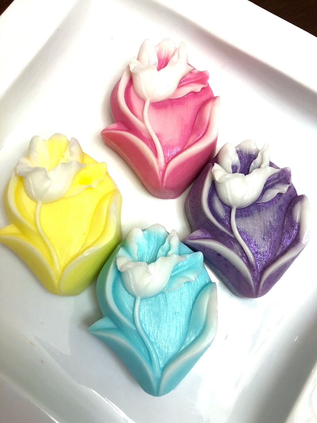 Tulip Soap Bar - Mother's Day Gift, Floral Decor, Custom Color and ...