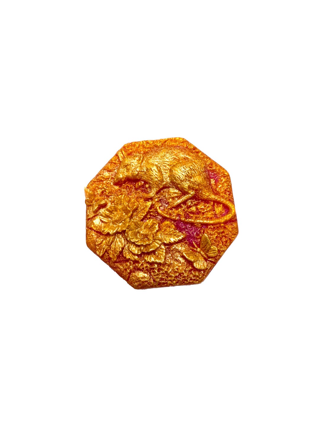 Year of the Rat Soap – Gold Rat Octagon Bar – Lunar New Year Decor ...
