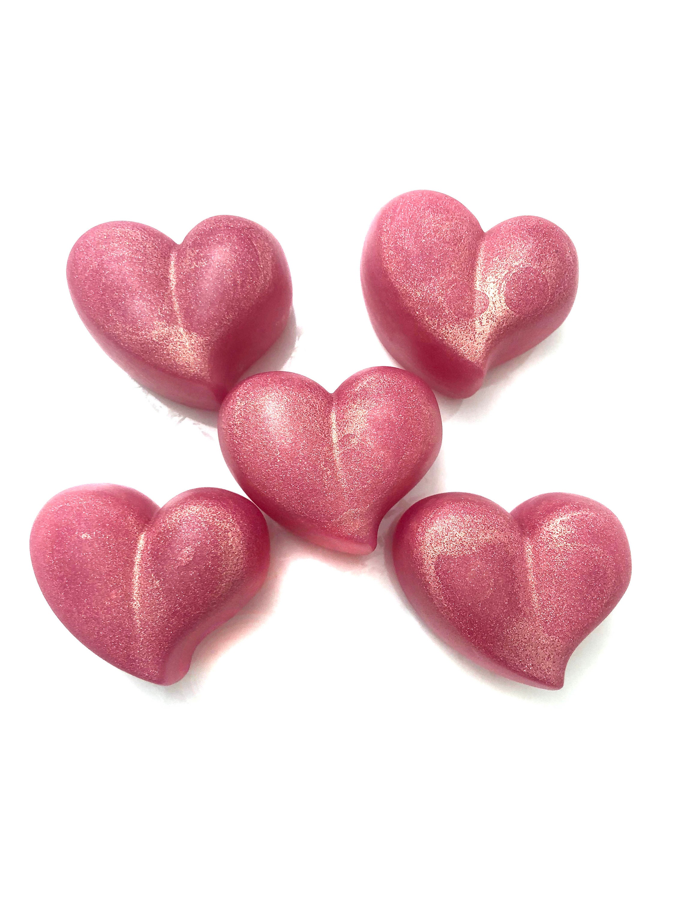 Heart Soap 5 Valentine Hearts Matte Finish Wedding Favors | Etsy