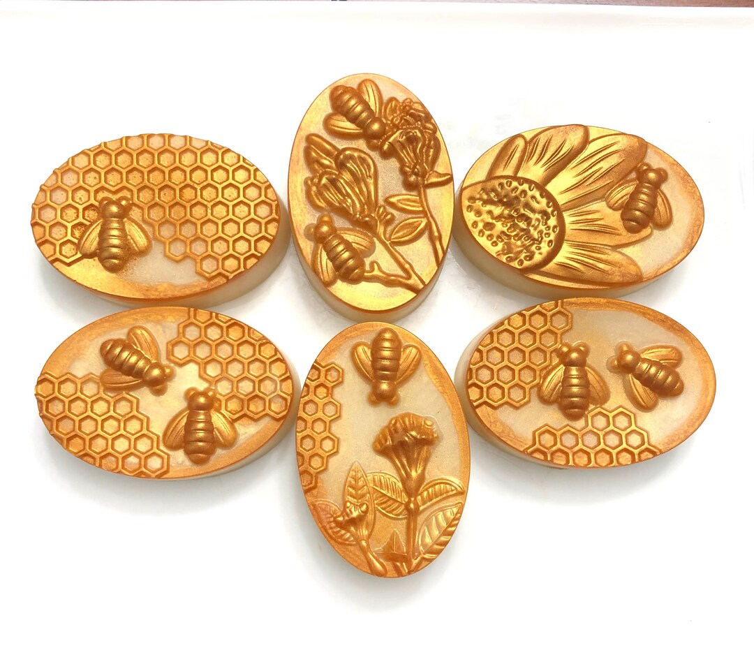 Bee Soap, Oval Honey Bee Soap, Honey Bee Decor, Mother's Day Soap, Gift ...