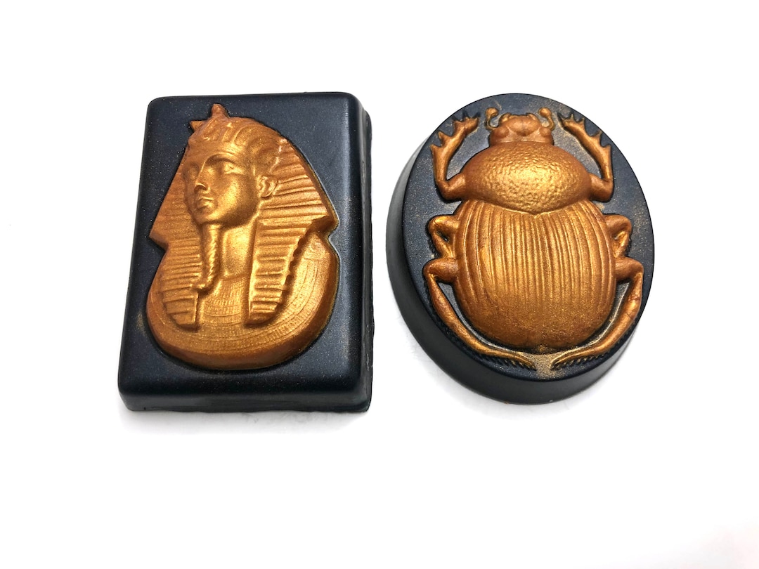 Egyptian Soap, 2 Pack, Egyptian Decor, Pharaoh, Scarab, Beetle, Custom ...