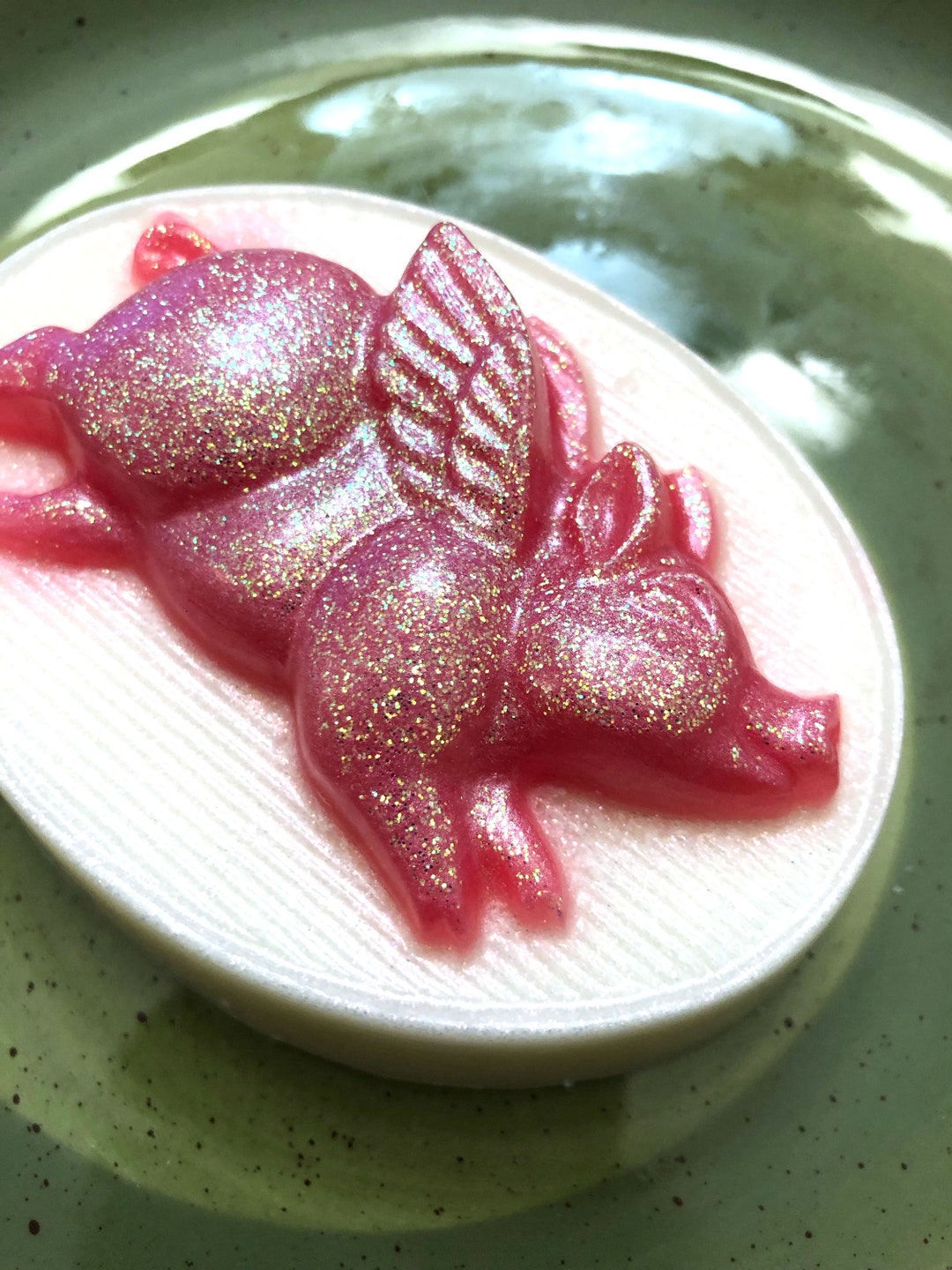 Flying Pig Soap - Whimsical Farm Animal Fantasy Soap With Glitter ...