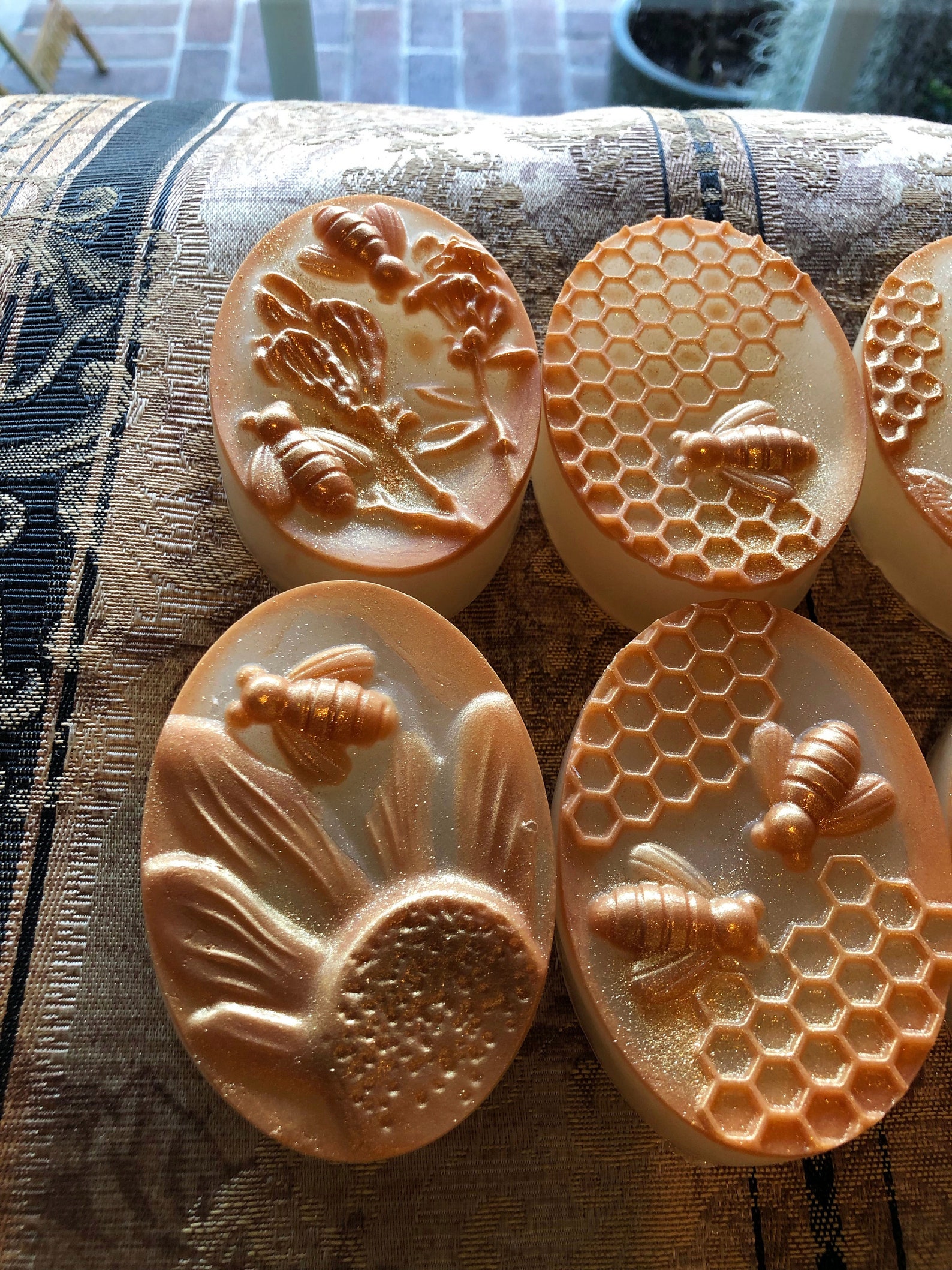 Bee Soap Oval Honey Bee Soap Honey Bee Decor Mother's | Etsy