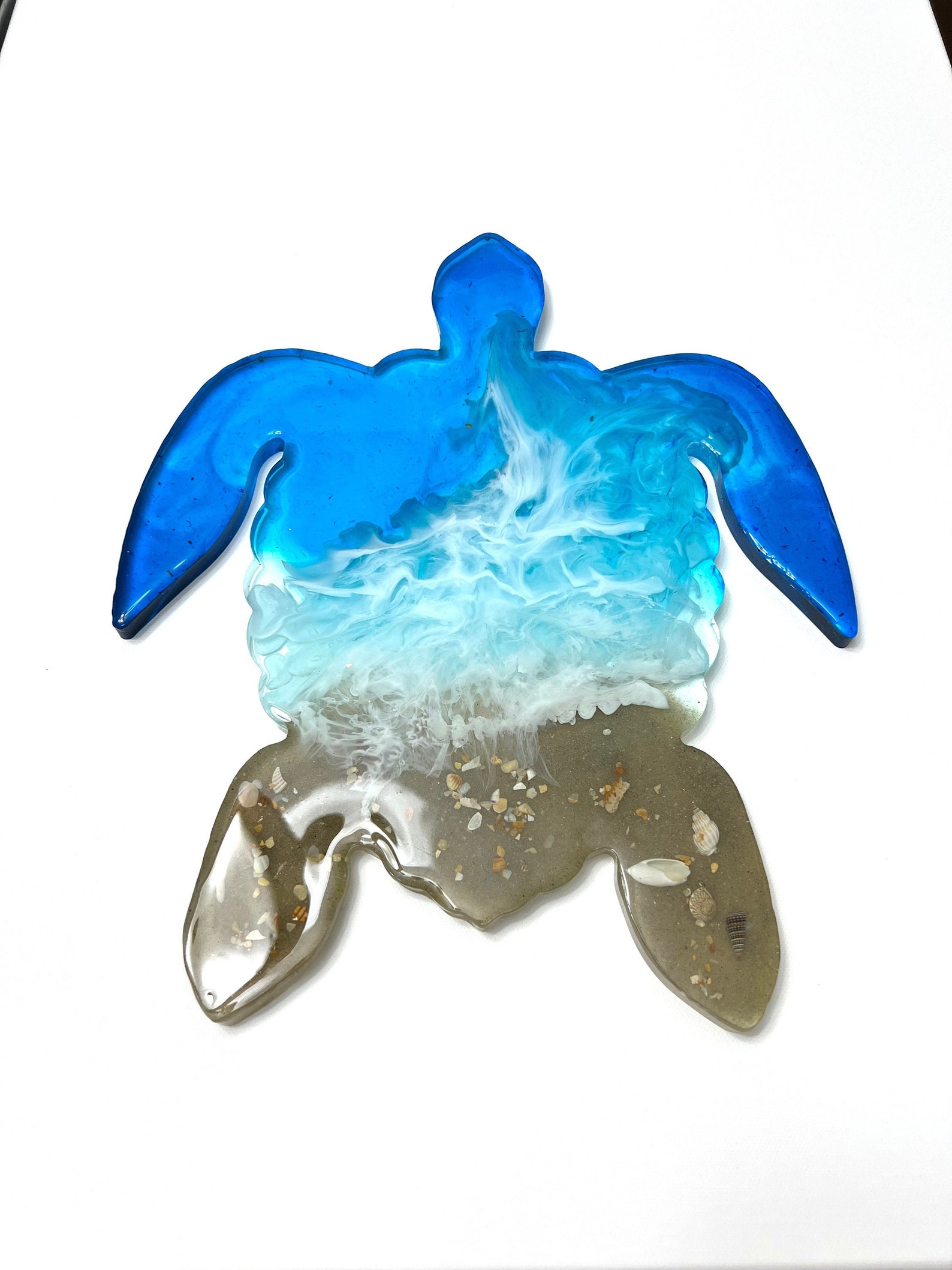 Sea Turtle Resin Tray, Turtle Gifts, Ocean Scene Resin Gifts, Beach ...