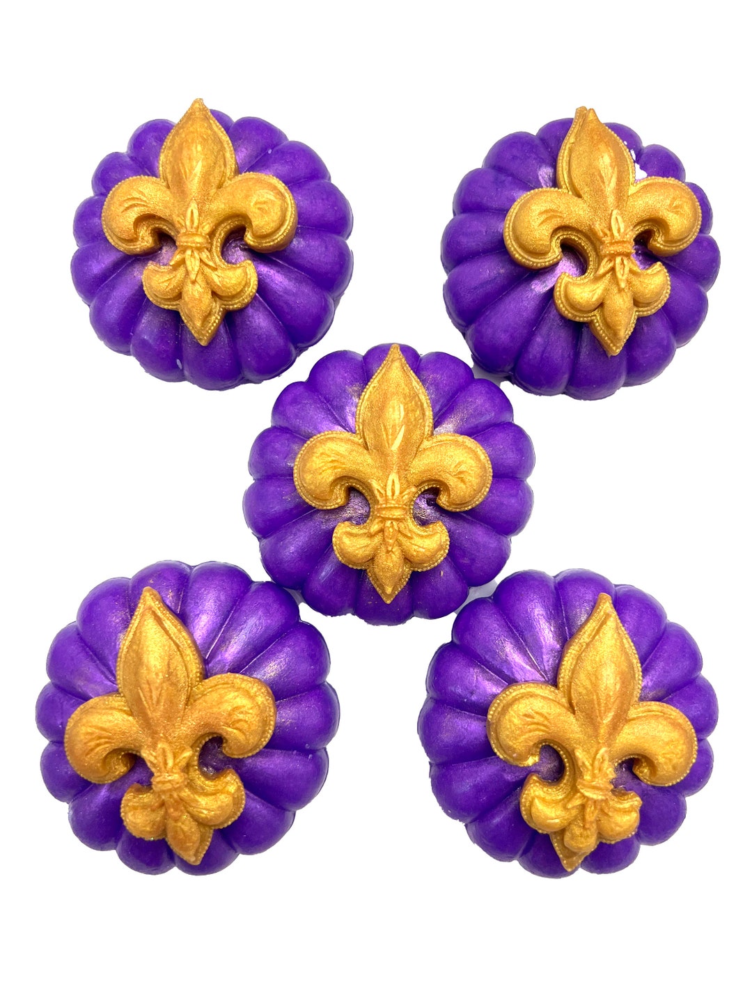 Mardi Gras Soap, 5 Piece Bulk Set, Fat Tuesday, Fleur De Lis Soap, NOLA ...