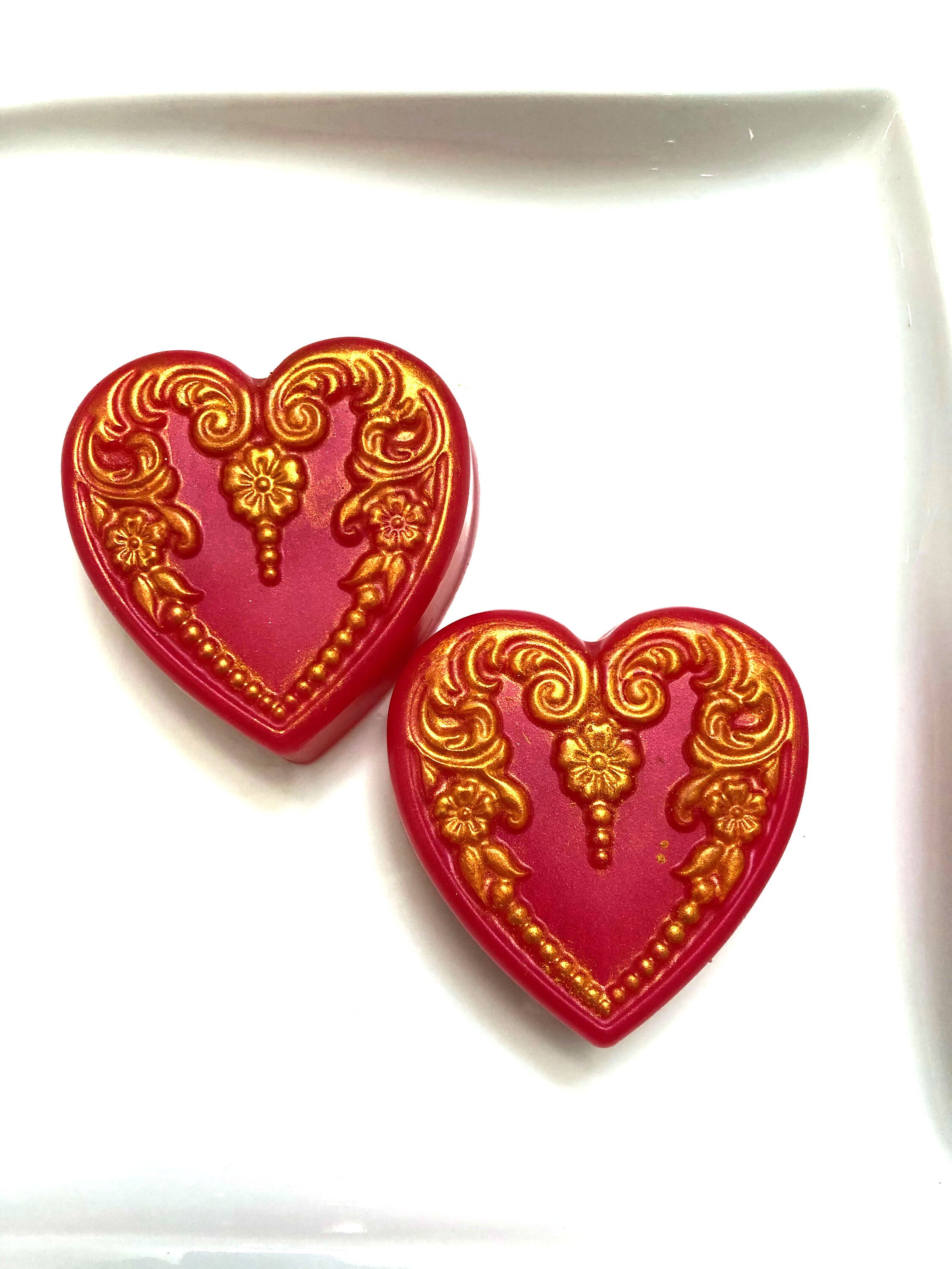 Heart Soap Handmade Soap Heart Valentine Heart Gift Soap | Etsy