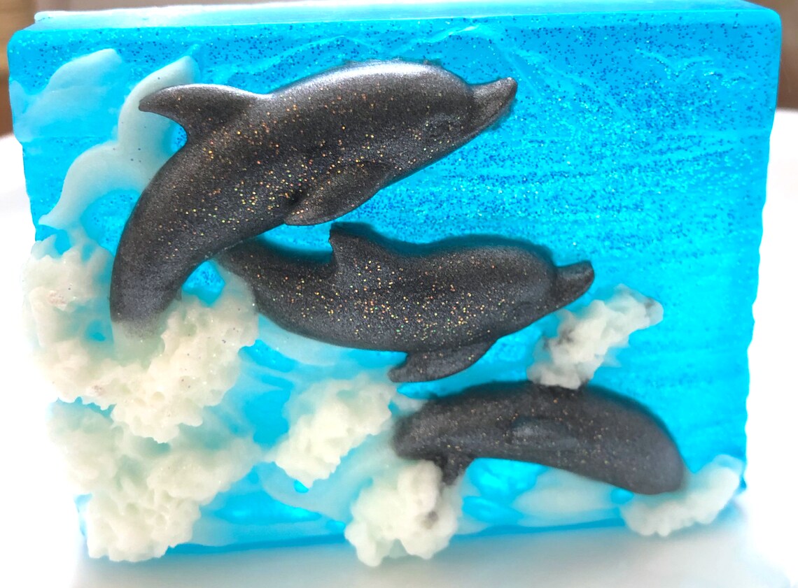 Dolphin Soap Ocean Decor Sea Life Nautical Gifts Tropical | Etsy