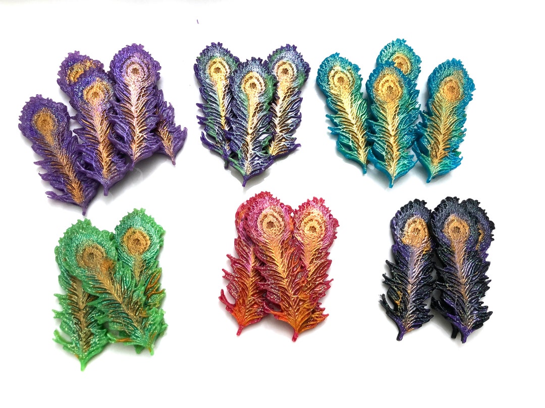 Peacock Feather Soap, Bird Feathers, Mini Soap, Hand Painted Soap - Etsy