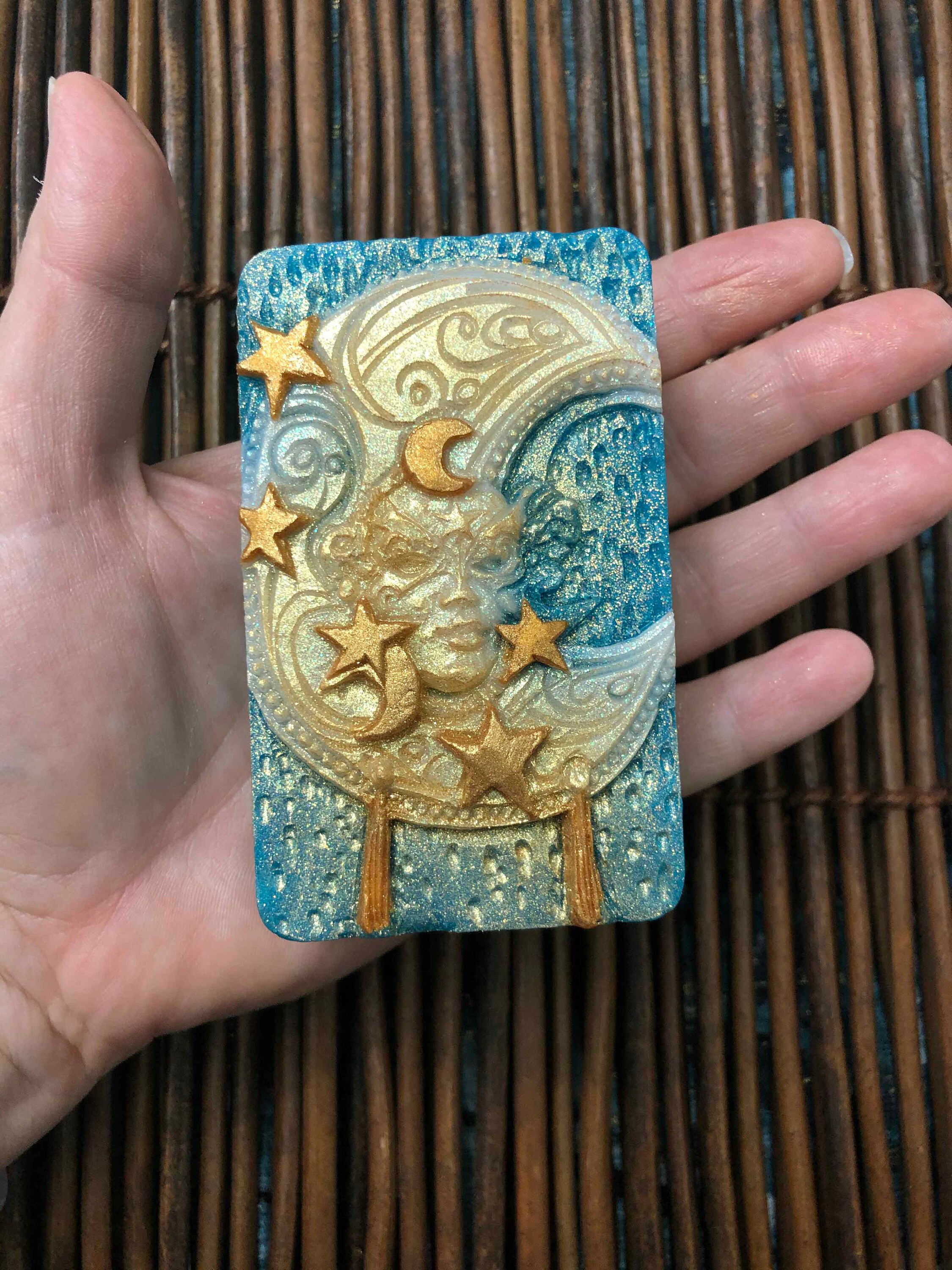 Moon Soap Celestial Soap Moon Goddess Glitter Soap Gift | Etsy