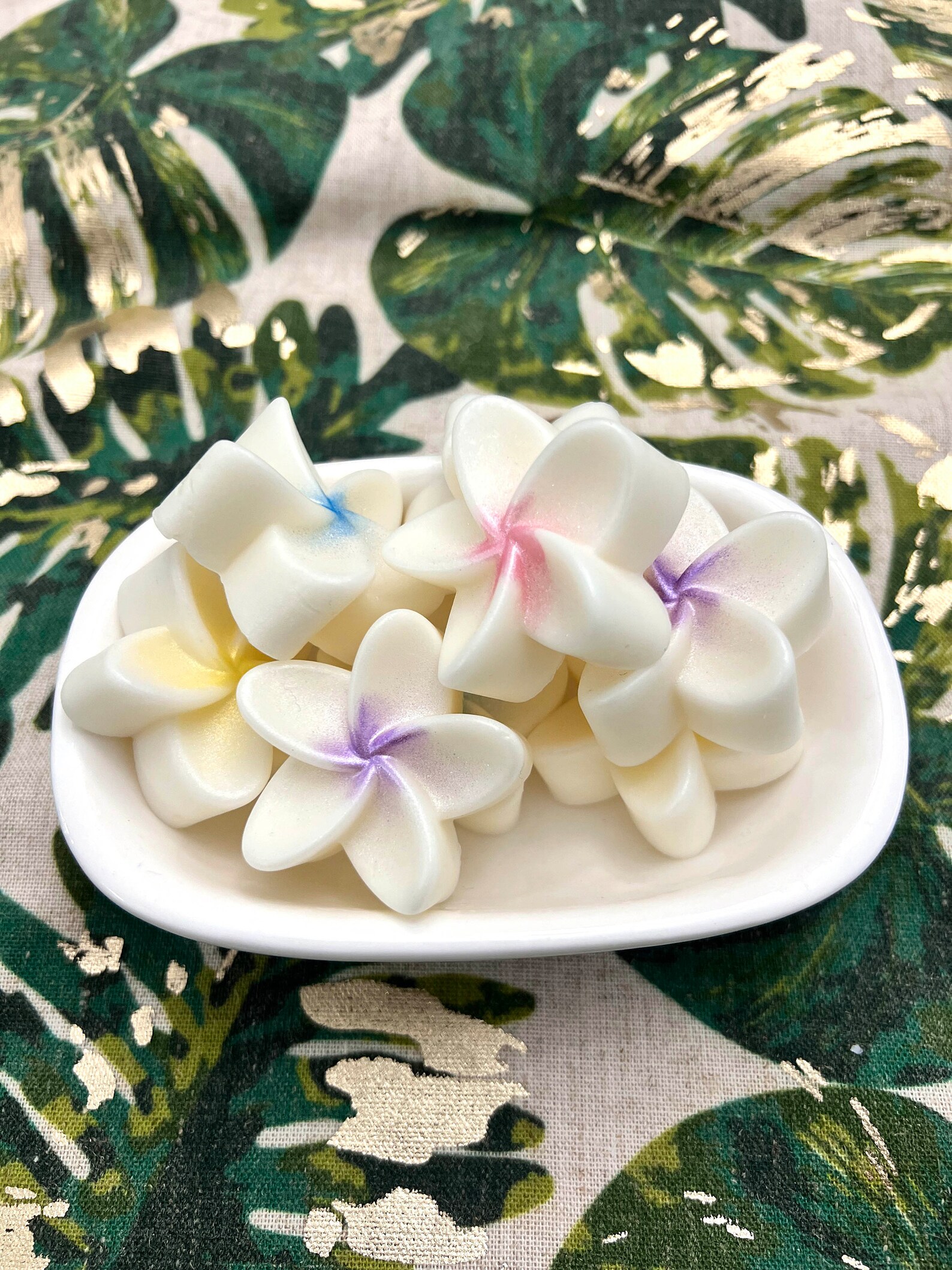 Plumeria Mini Soap Set: Hawaiian Decor for Your Tropical Bathroom, Luau ...