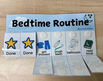 Kids Printed "morning Routine" Flip-up Routine Chart/visual Morning ...