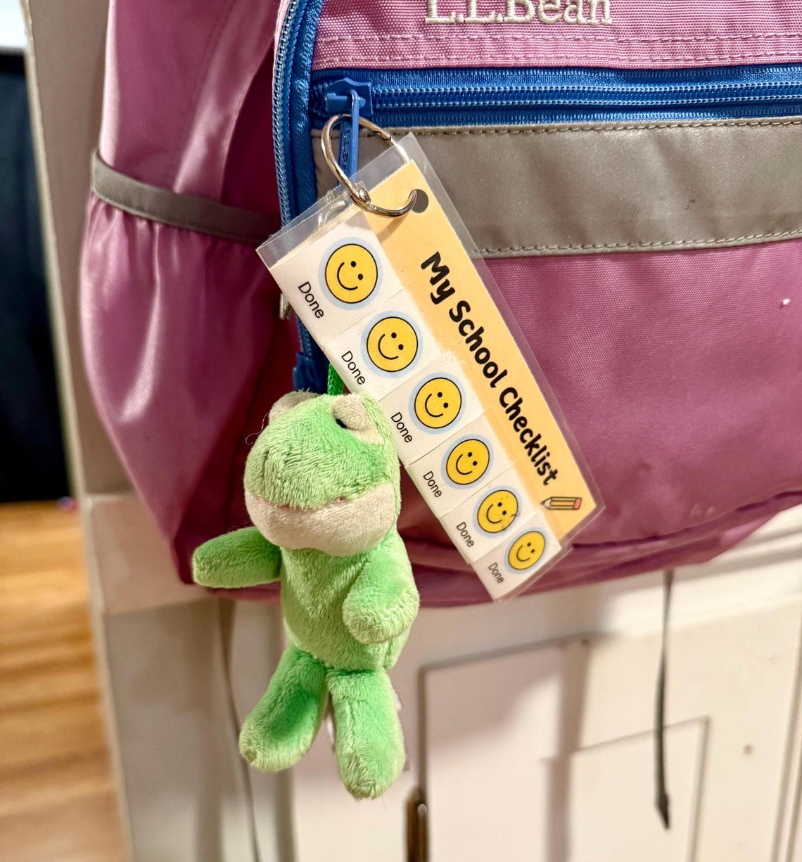 Kids Printed " My School Checklist" Flip-up Routine Chart/visual School ...