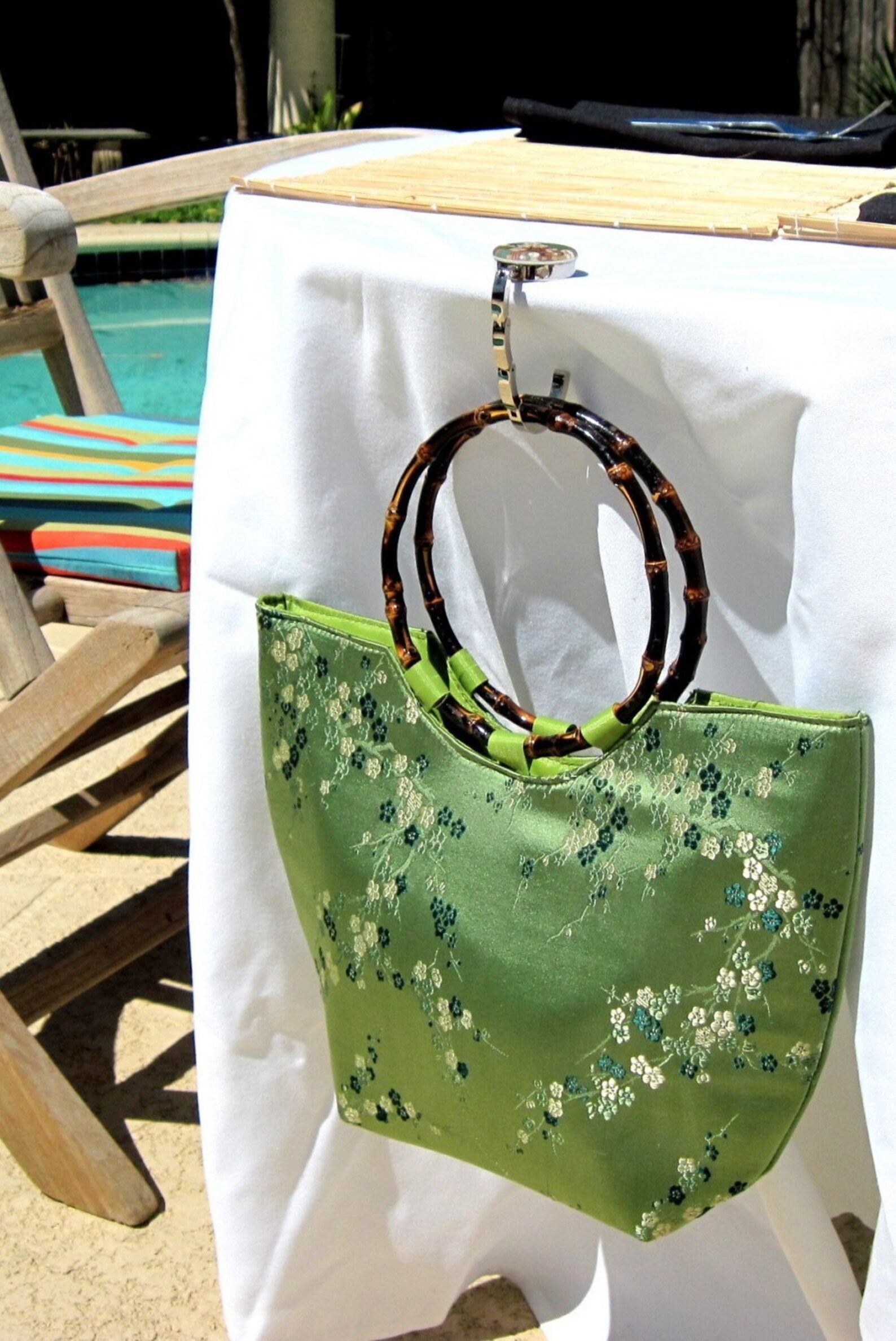 Geisha Gem Purse Hook Wishing Stone A Handcut Glass and Japanese ...