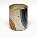 Colorful Rainbow Wave Mug on Dark Clay 4 - Etsy