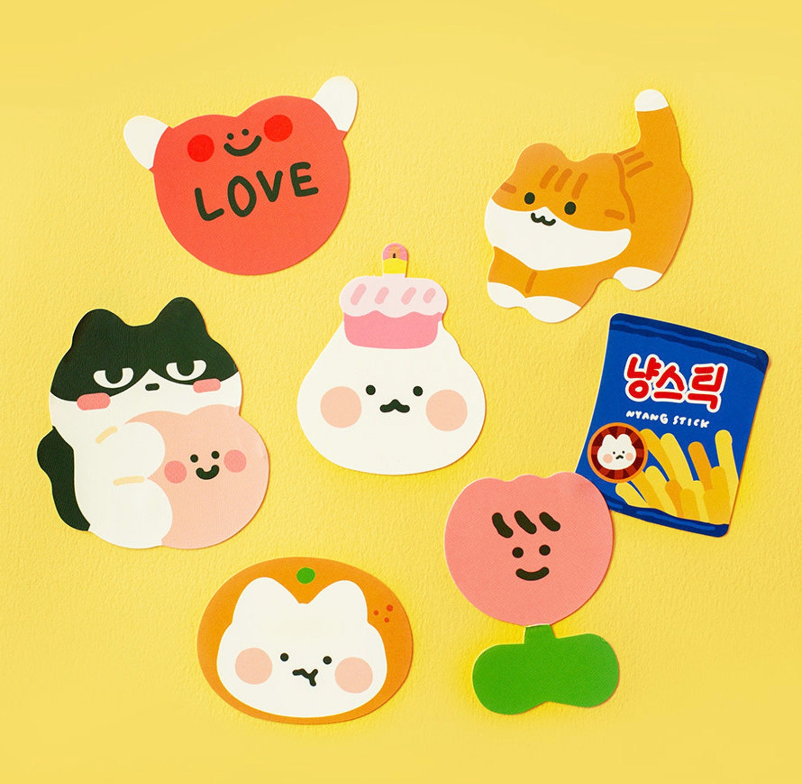 Cat Sticker Sheets / BY.NACOO Annyang Cat Stickers for Stationery Lover ...