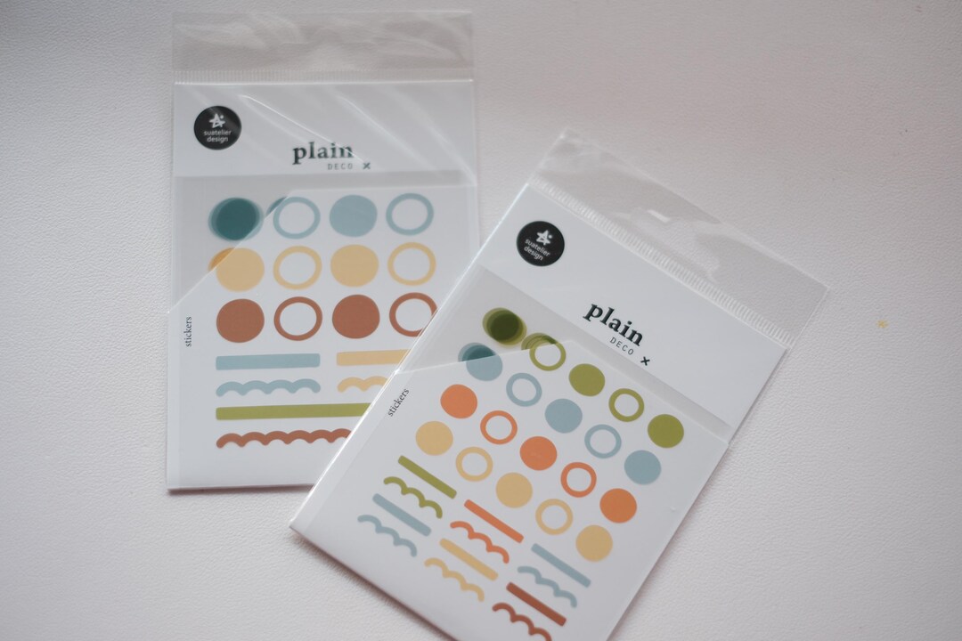 Korean Planner Stickers / Suatelier Stickers Plain Deco Stickers for ...