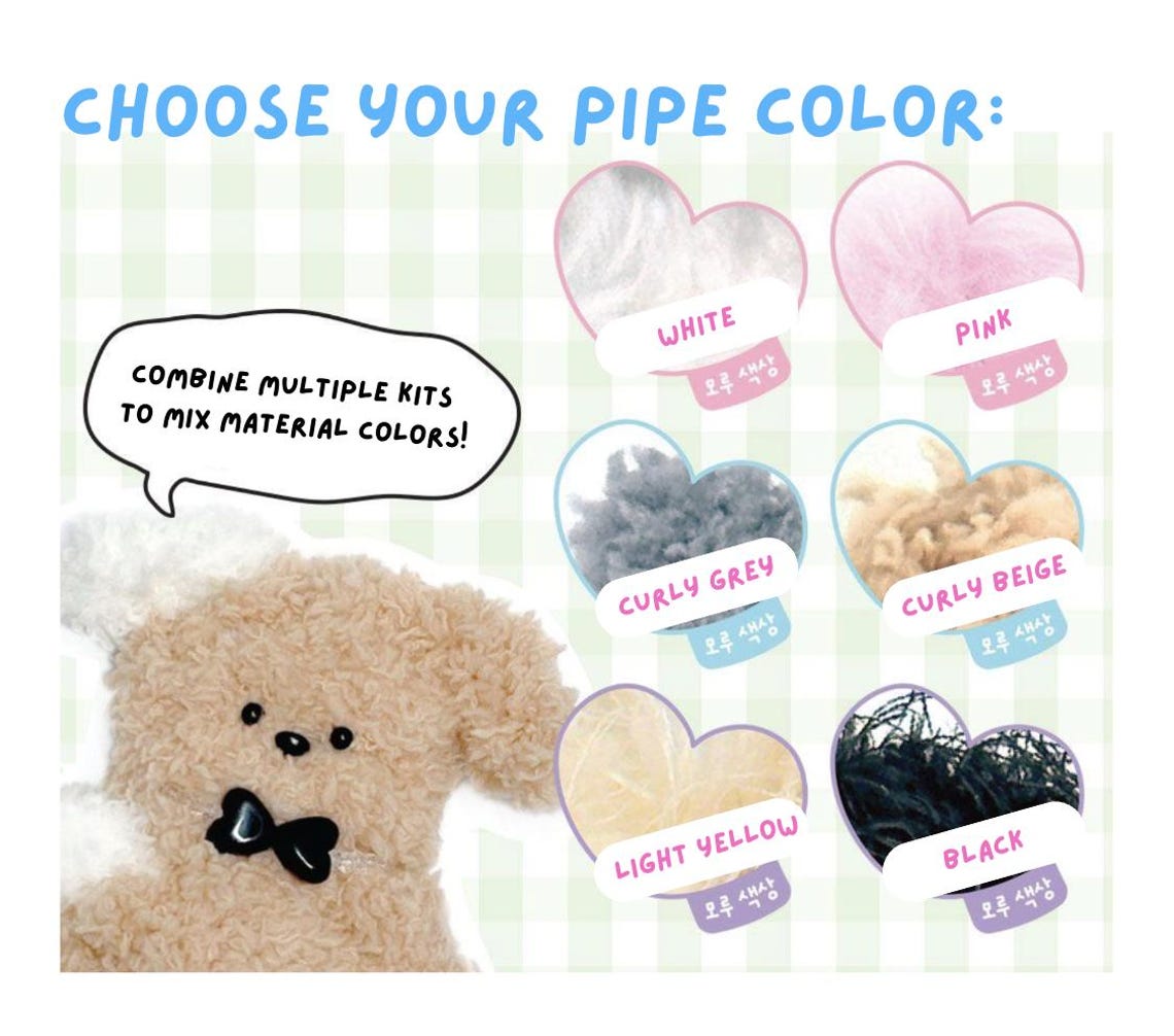 DIY Moru Doll Kit // Pipe Cleaner Keychain Craft Kit / DIY Pipe Cleaner ...