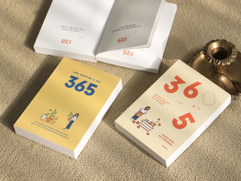 Korean Prompted Daily Journal / One Question a Day Korean 365 Journal ...