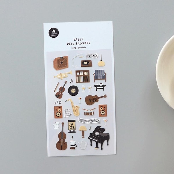 Cafe Korean Stickers - Etsy