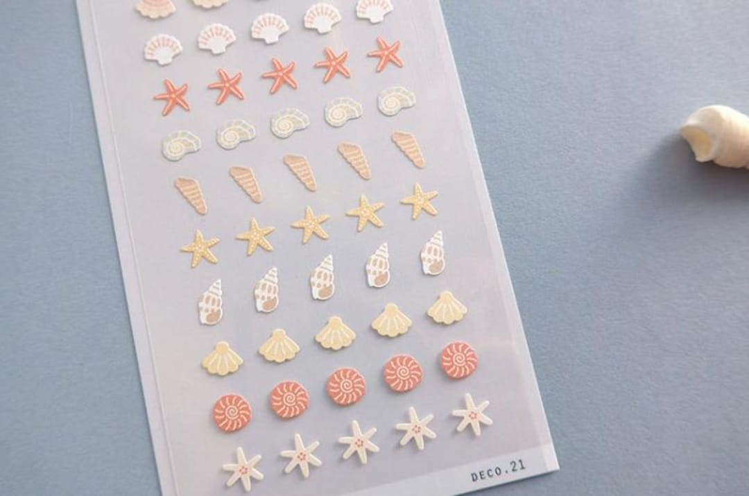 Mini Shell Stickers for Journaling Stickers / Suatelier Mini Series ...