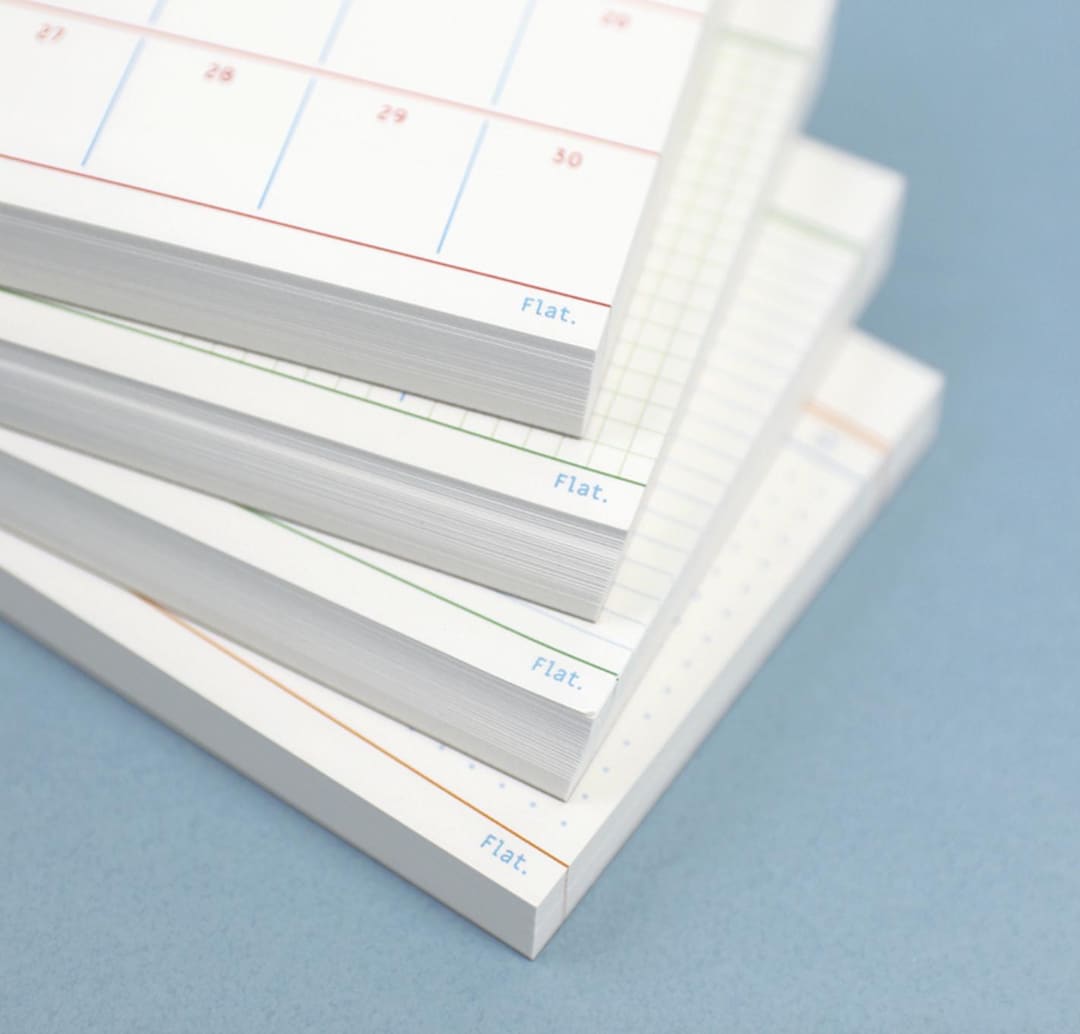 Flat Notepads Planner Sheets / Habit Track Goal Tracker / Weekly ...