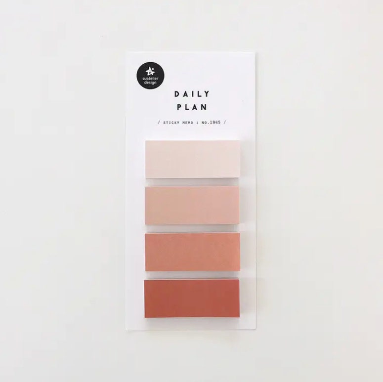 Color Block Sticky Note Set - Suatelier Design Aesthetic Sticky Memo ...