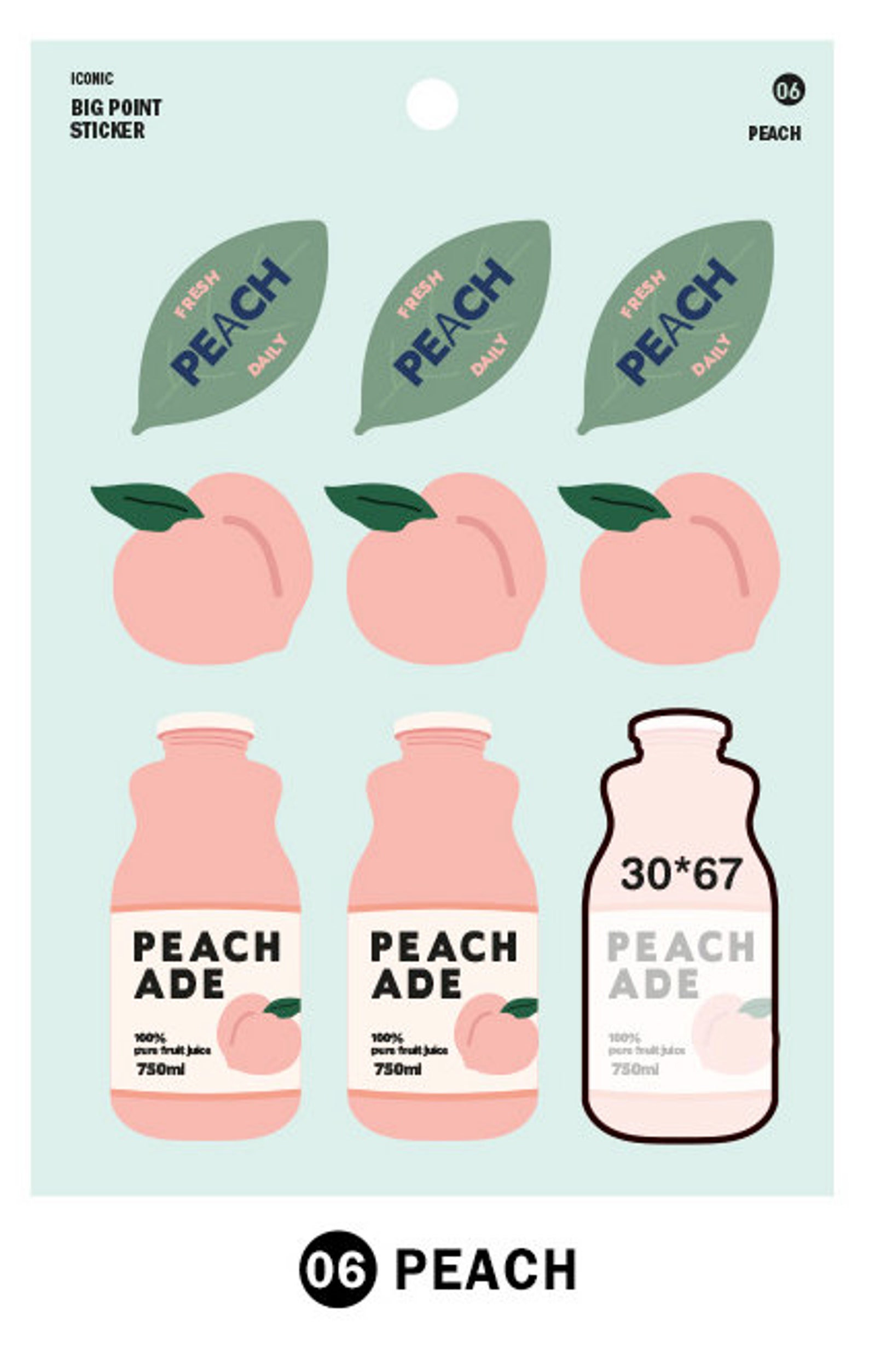 Big Point Removable Stickers by ICONIC - Etsy