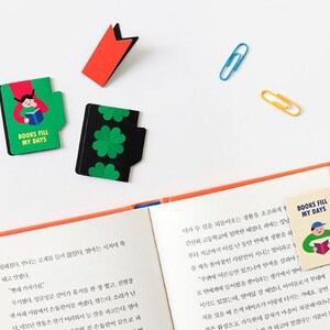 Cute Magnetic Bookmark // Book Friends Vivid Index Magnetic Bookmark ...