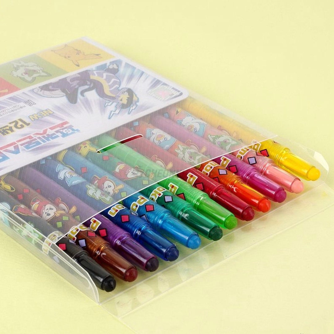 Korean Twistable Colored Pencils Pokemon Twisty Pencils Fun Twist-up ...