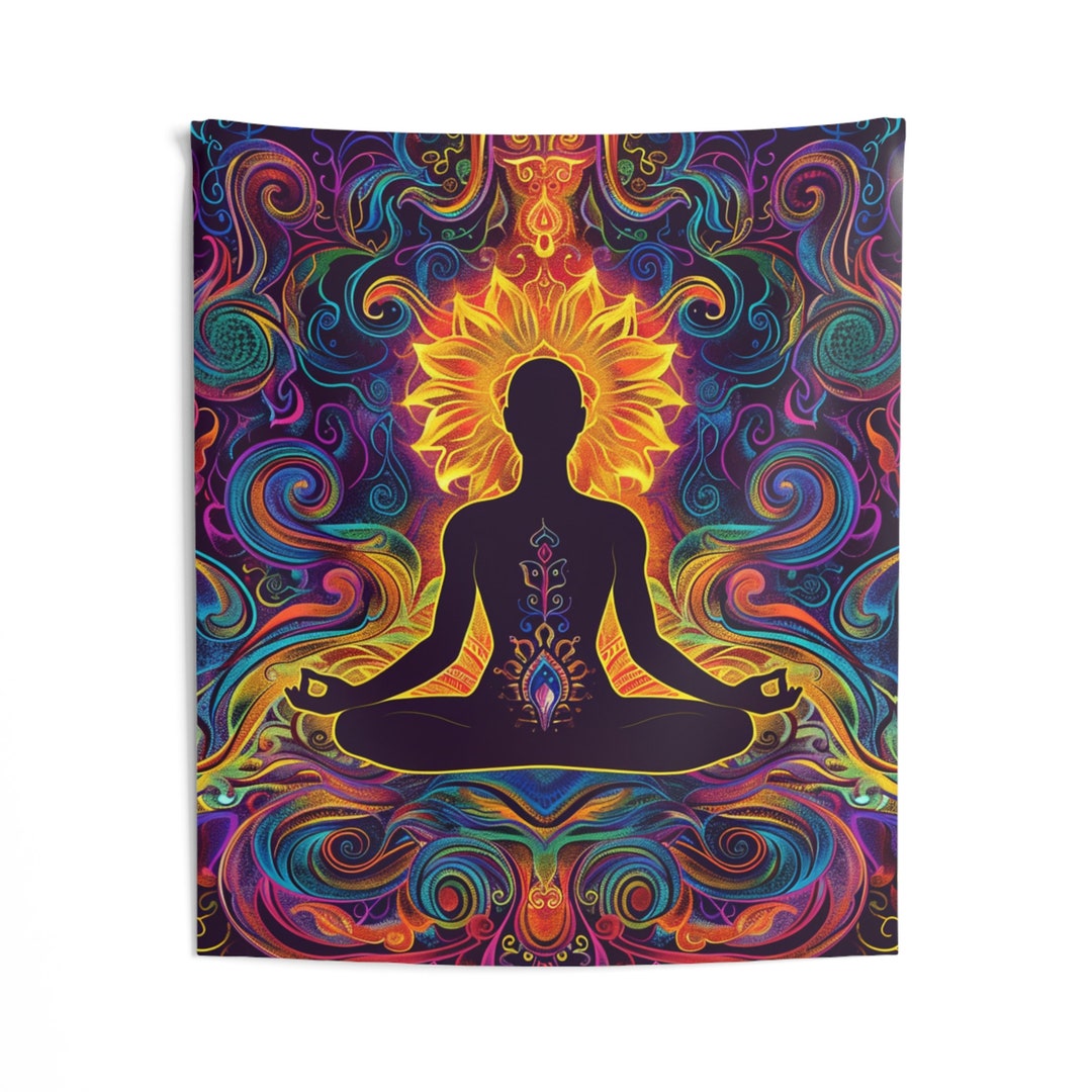 Yoga Tapestry, Psychedelic Tapestry, Trippy Tapestry, Goa Tapestry ...