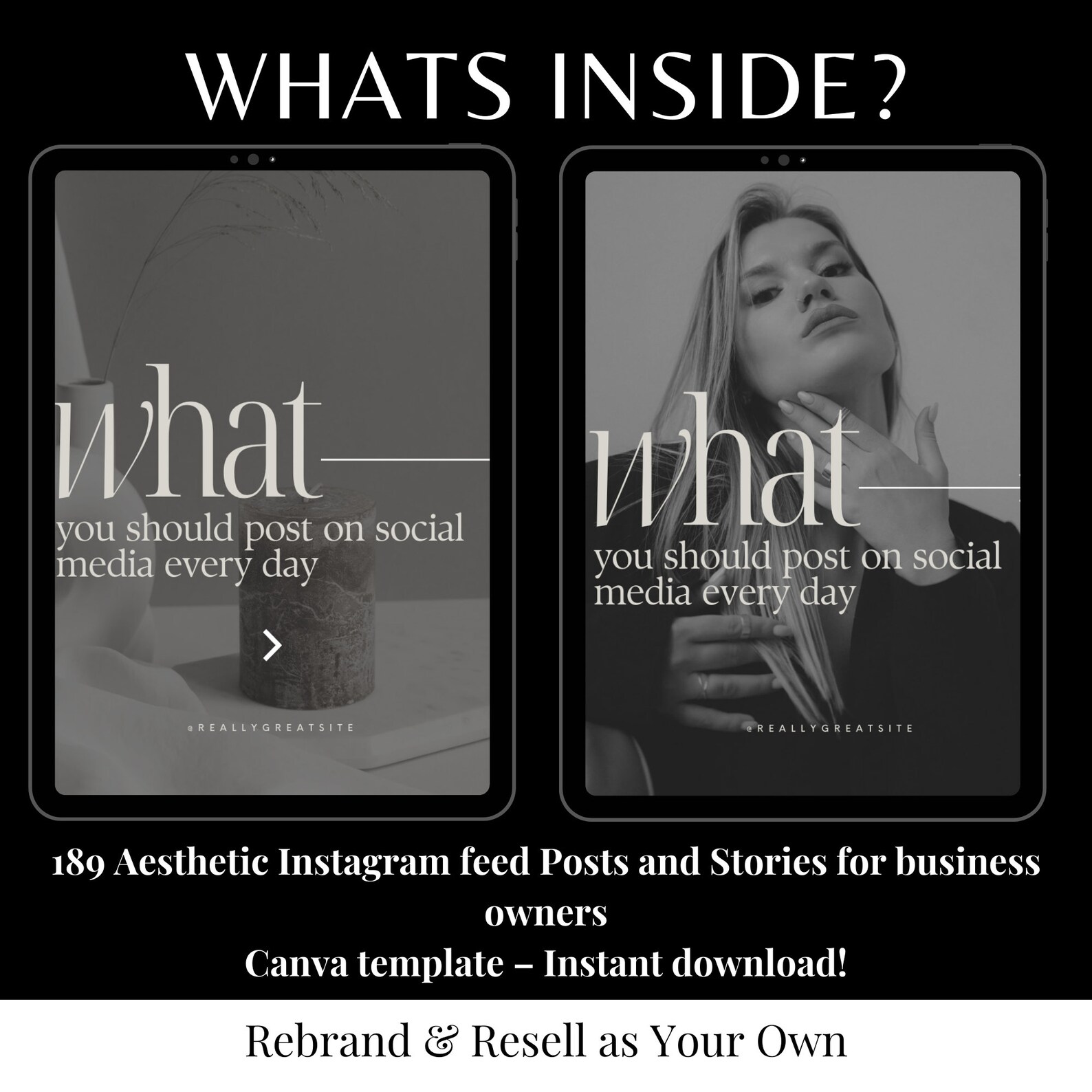 Instagram Templates for Faceless Digital Marketing and Digital Products ...