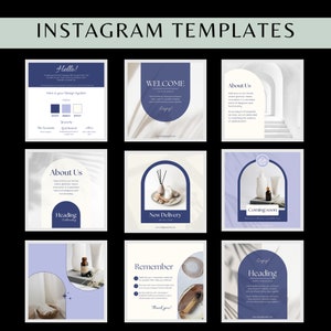 Instagram Templates for Faceless Digital Marketing and Digital Products ...