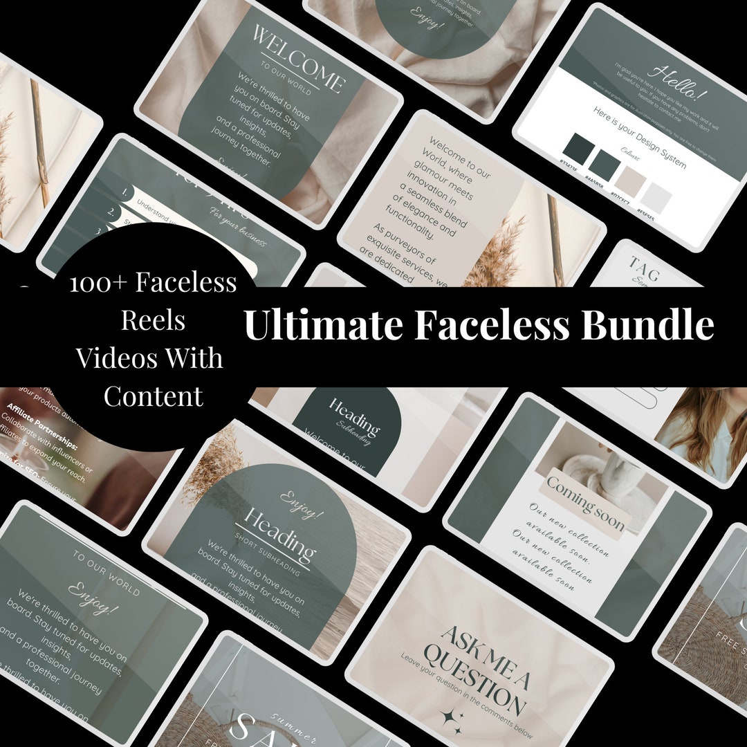 Faceless Digital Marketing Bundle PLR MRR Faceless Reels MRR Done for ...