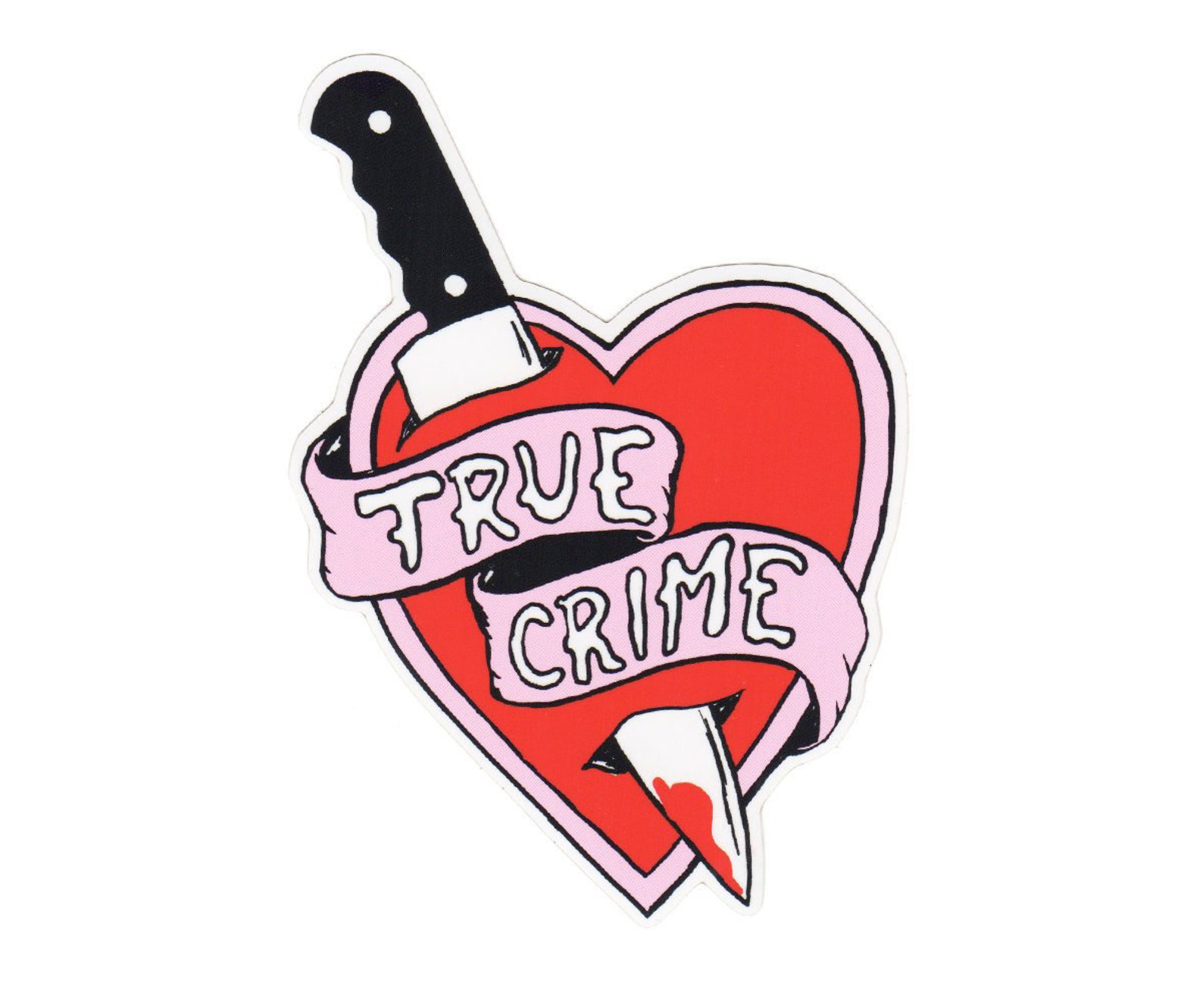 True Crime Vinyl Sticker | Etsy