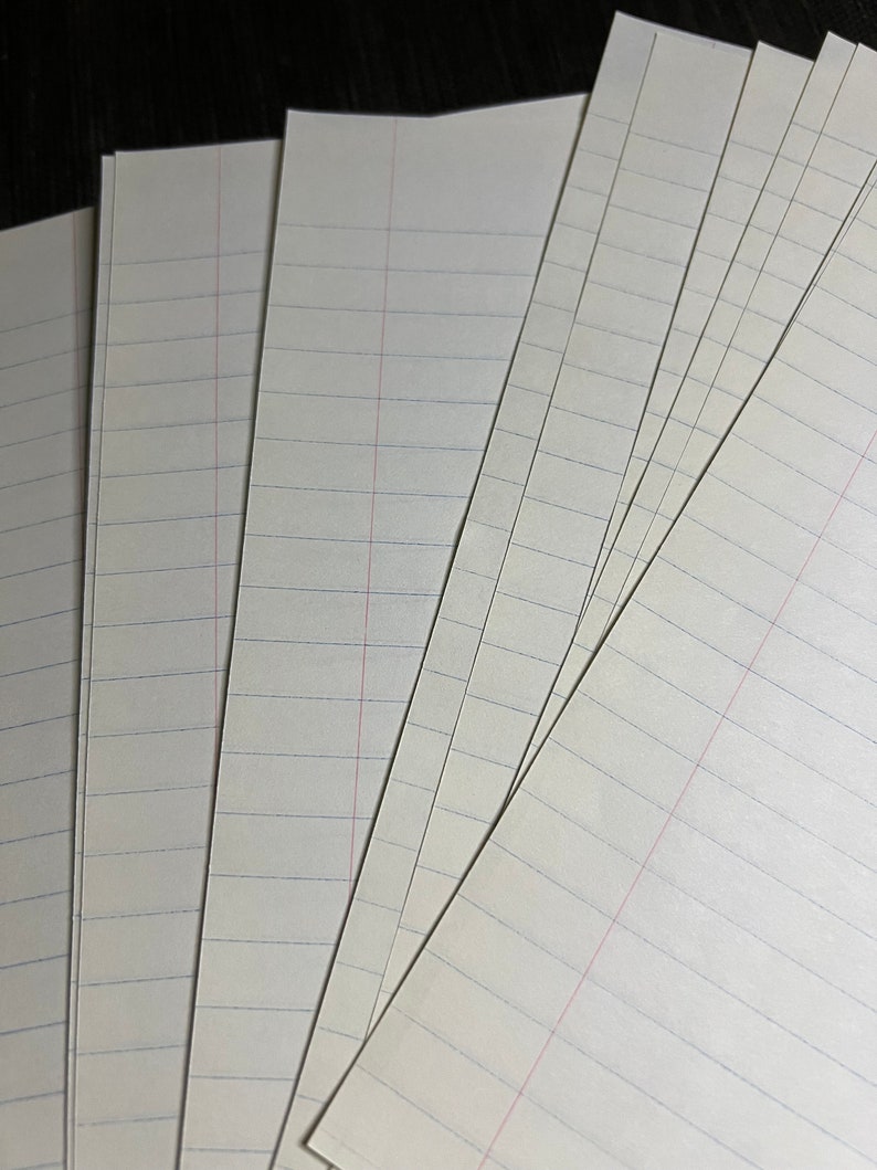 10 Old Vintage Composition Ruled School Paper 8x10.5 Sheets Junk ...