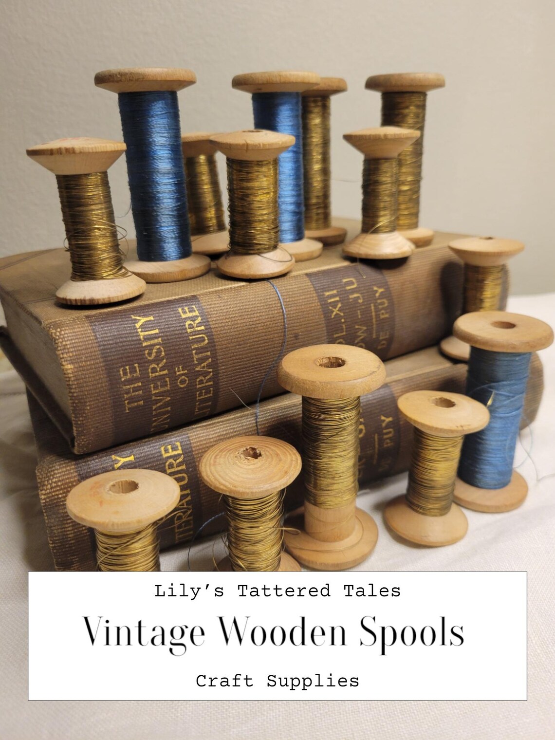 Vintage Lot of 14 3 and 2 Wooden Spools for Crafting Snippets Slow ...