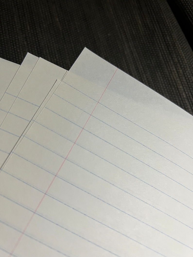 10 Old Vintage Composition Ruled School Paper 8x10.5 Sheets Junk ...