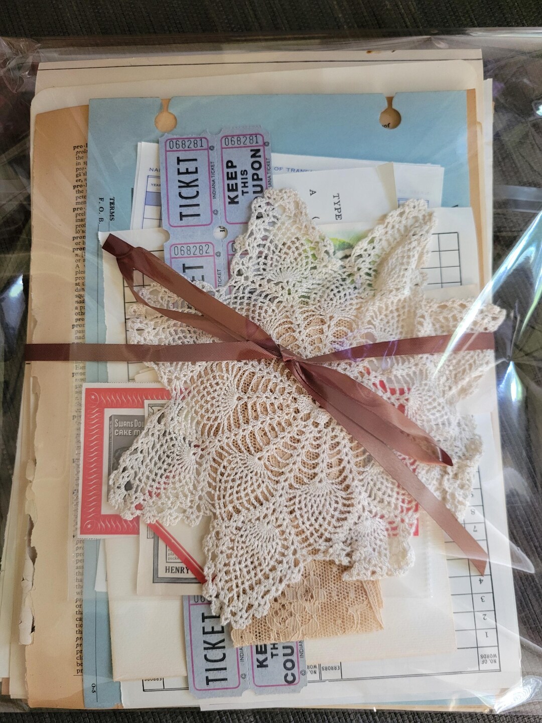 100 Pieces Authentic Old Antique and Vintage Ephemera Bundle Perfect ...