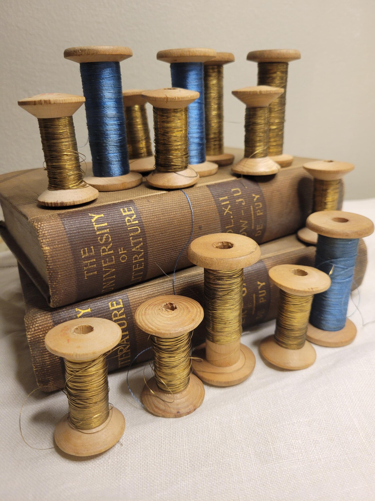 Vintage Lot of 14 3 and 2 Wooden Spools for Crafting Snippets Slow ...