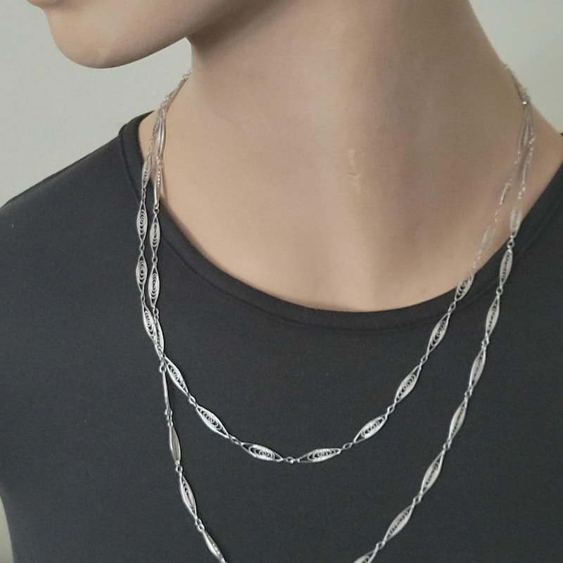 Long Chain Necklace Trifari - Etsy