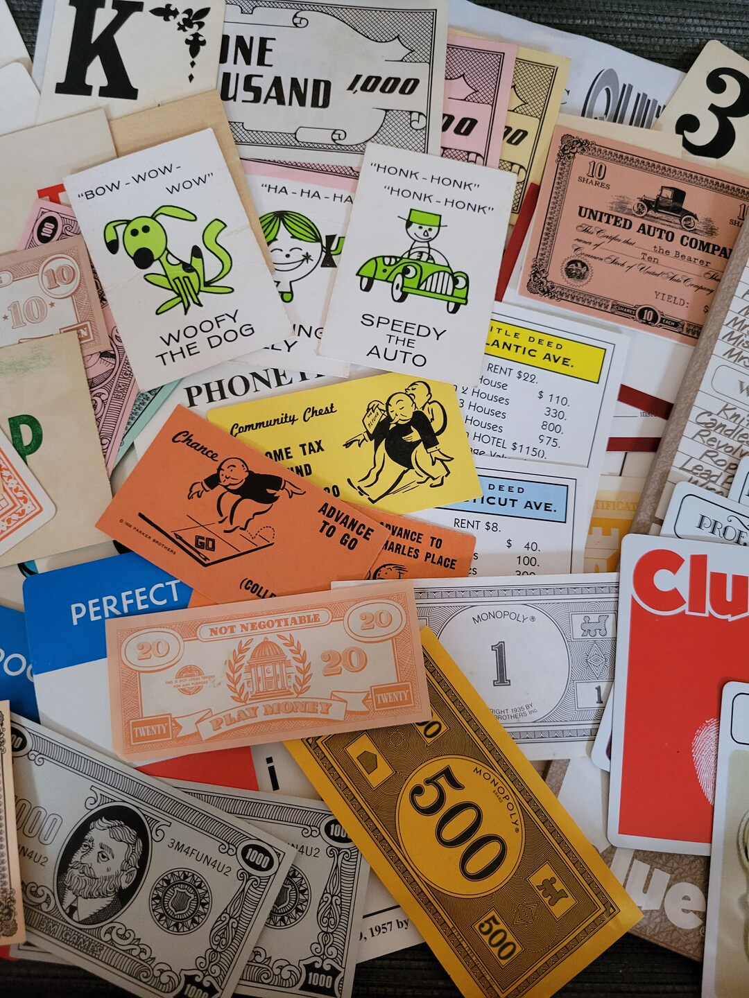 50 Pieces Vintage Paper Game Pieces Ephemera for Junk Journal Mixed ...