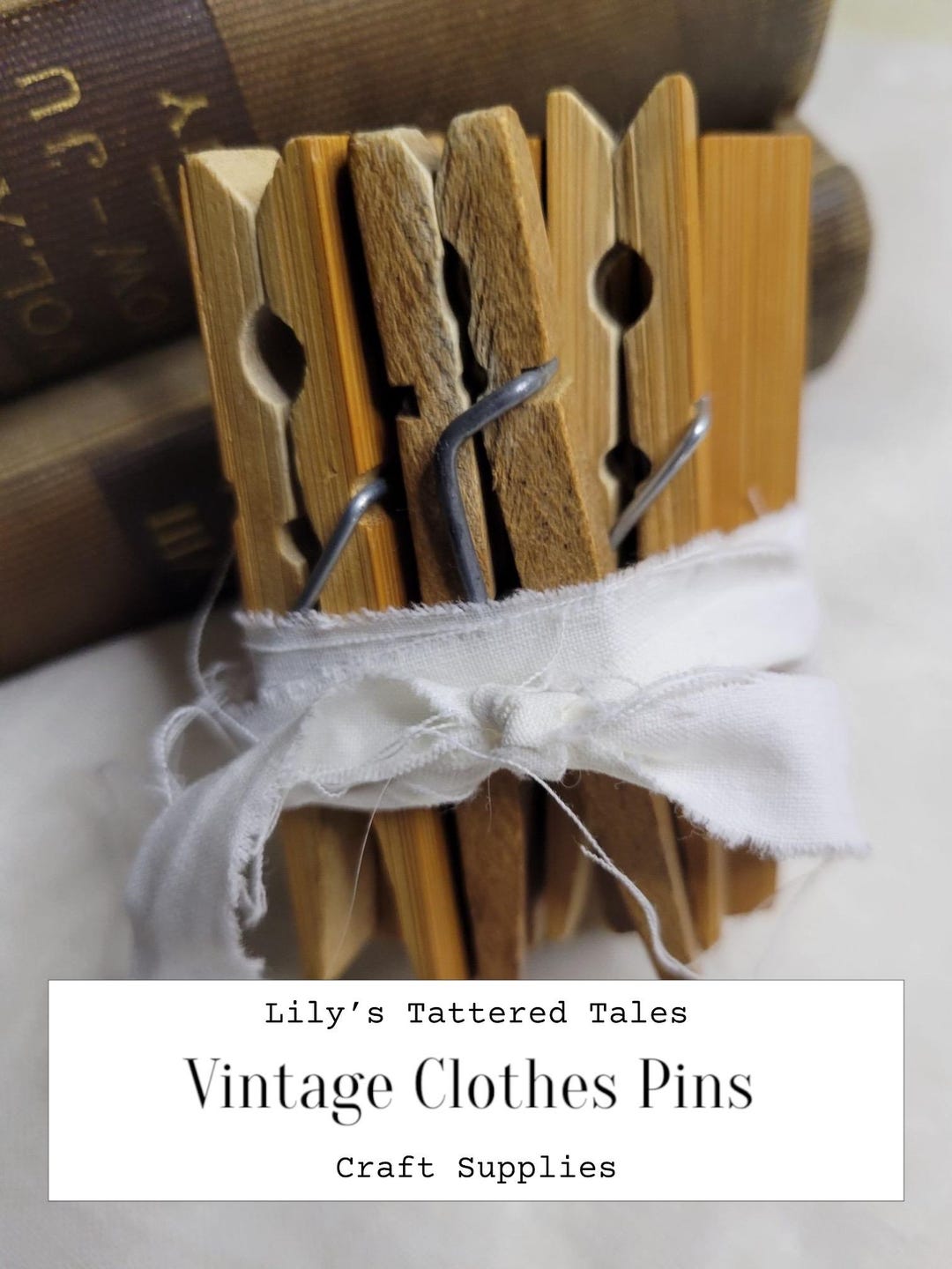 Lot of 12 Vintage and Naturally Aged Wooden Clothes Pins for Crafts - Etsy