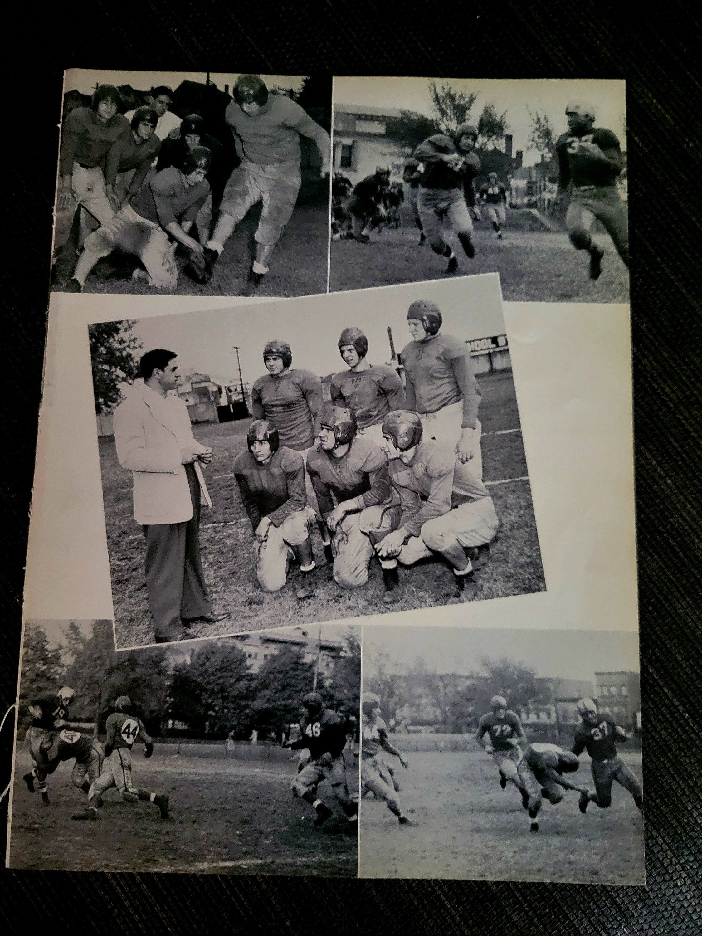 5 Old Vintage High School Yearbook Pages Including Years 1948, 1949 ...