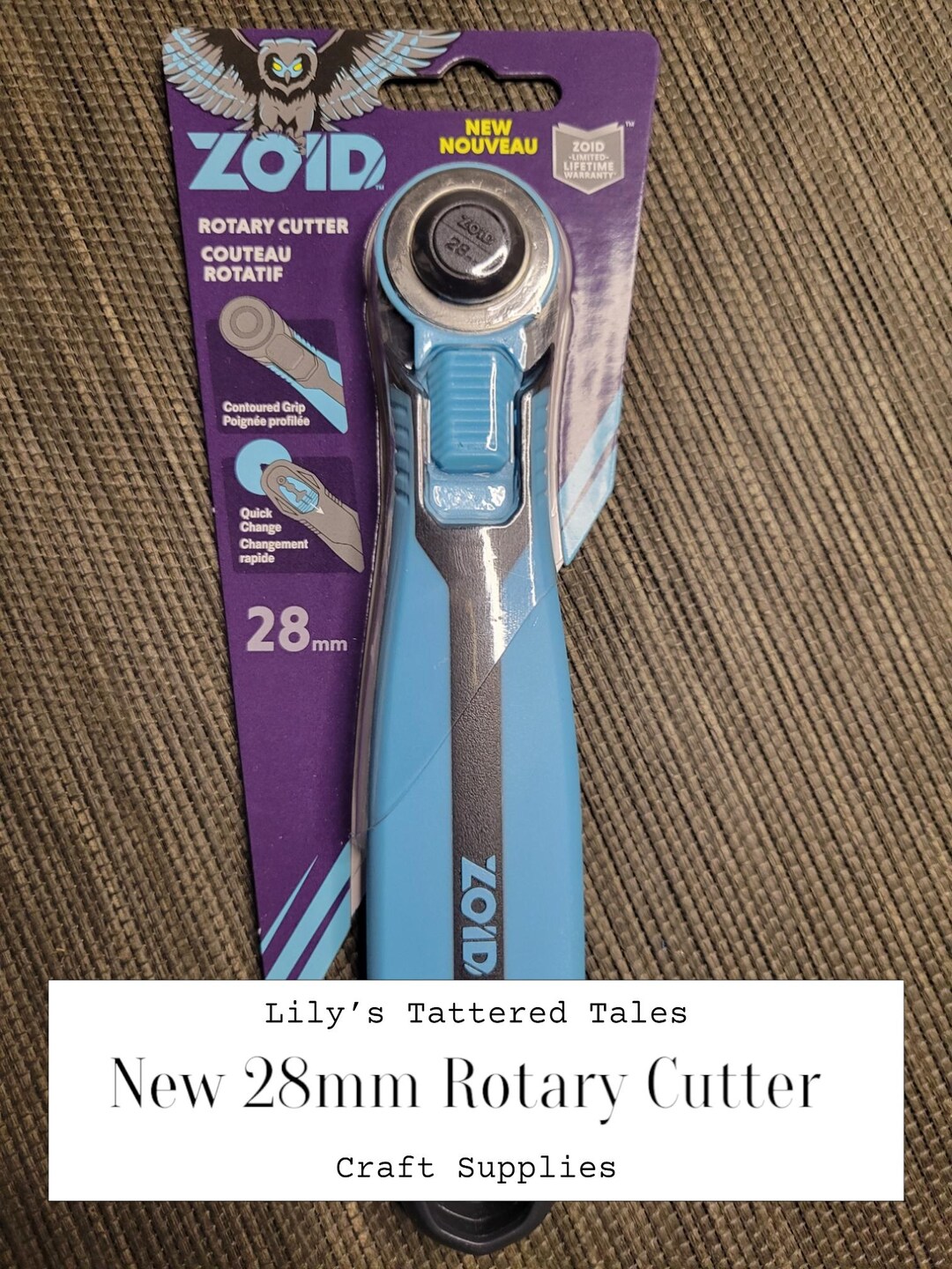 ZOID 28mm Rotary Cutter for Slow Stitch Junk Journal Mixed Media Art ...