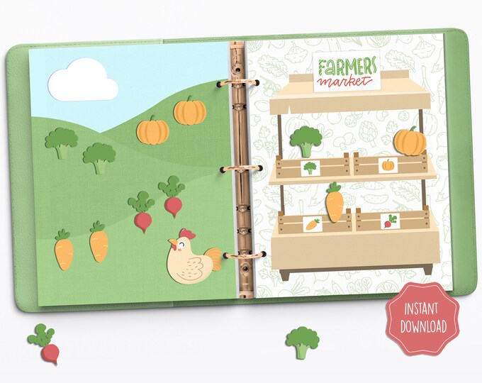 Farm Busy Book Printable, Farm Quiet Book, Preschool Activity Printable ...