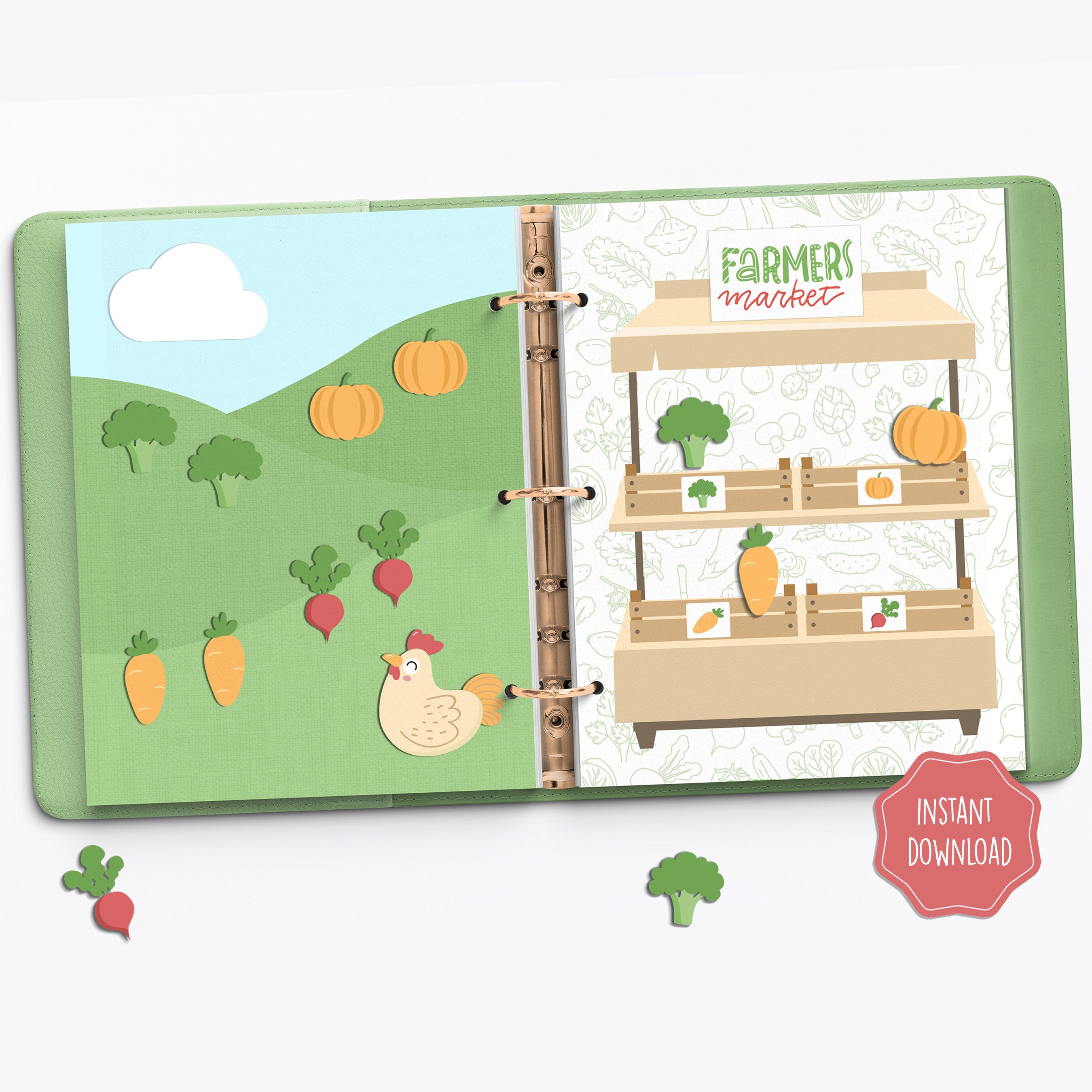Farm Busy Book Printable, Farm Quiet Book, Preschool Activity Printable ...