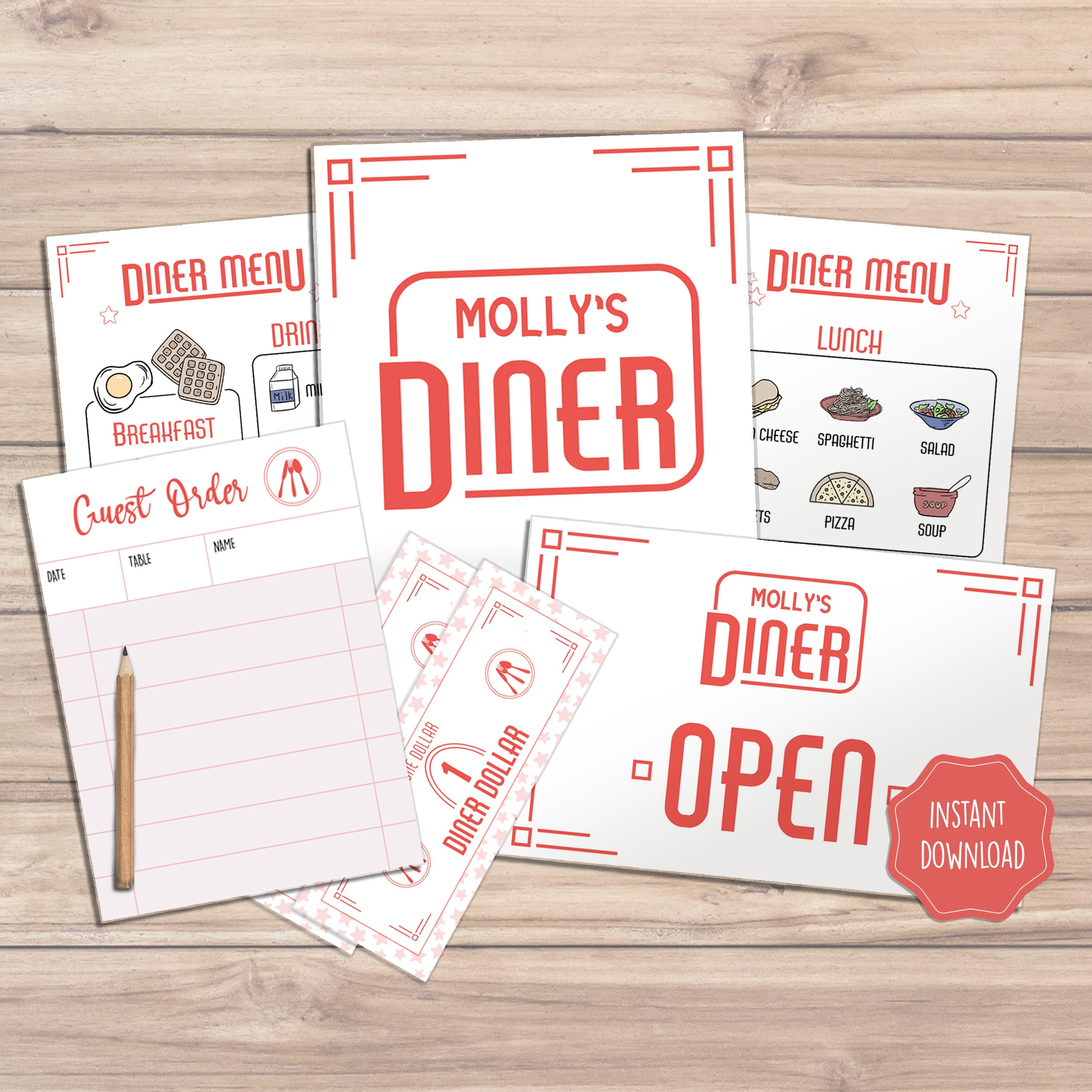 Restaurant Dramatic Play, Pretend Play Restaurant, Pretend Play ...