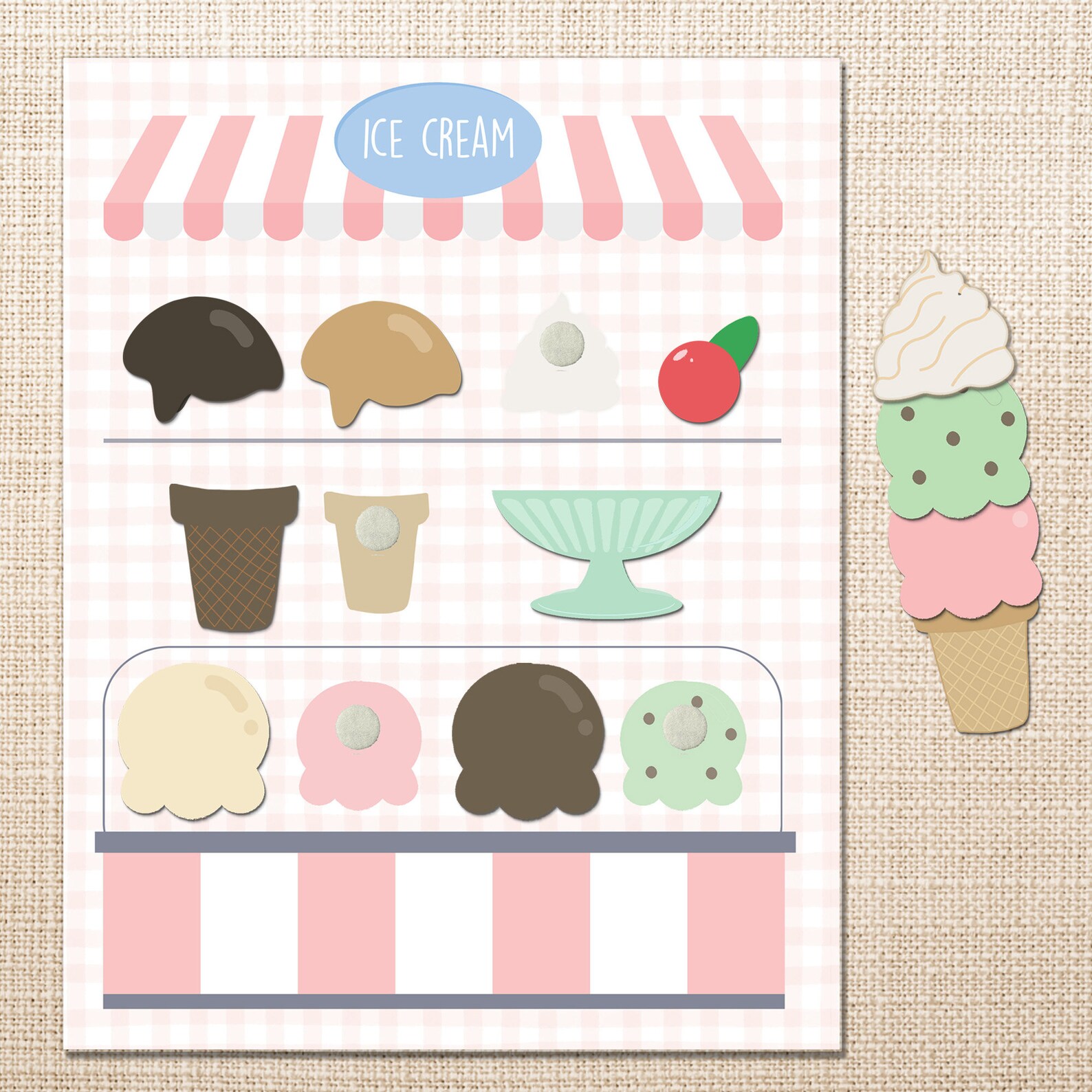 Ice Cream Busy Book Printable, Ice Cream Activity, Ice Cream Quiet Book ...