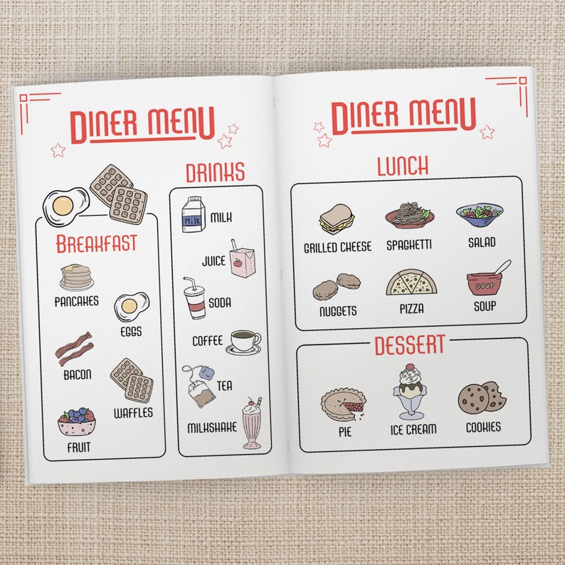 Restaurant Dramatic Play, Pretend Play Restaurant, Pretend Play ...