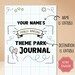 Printable Theme Park Journal, Kids Theme Park Journal, WDW Journal ...